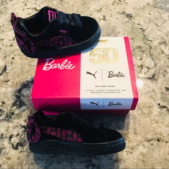 Puma | Shoes | Barbie 5th Anniversary Puma Suede Toddler Sz 5 | Poshmark